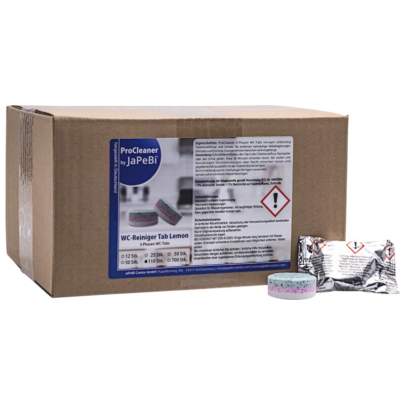 WC-Reiniger-Tabs á 25g für professionelle Anwender und Privathaushalt ...